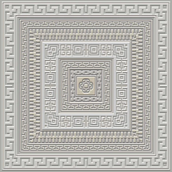 Emboss Celtic Style Seamless Pattern Square Zipper Frames Borders Greek ...