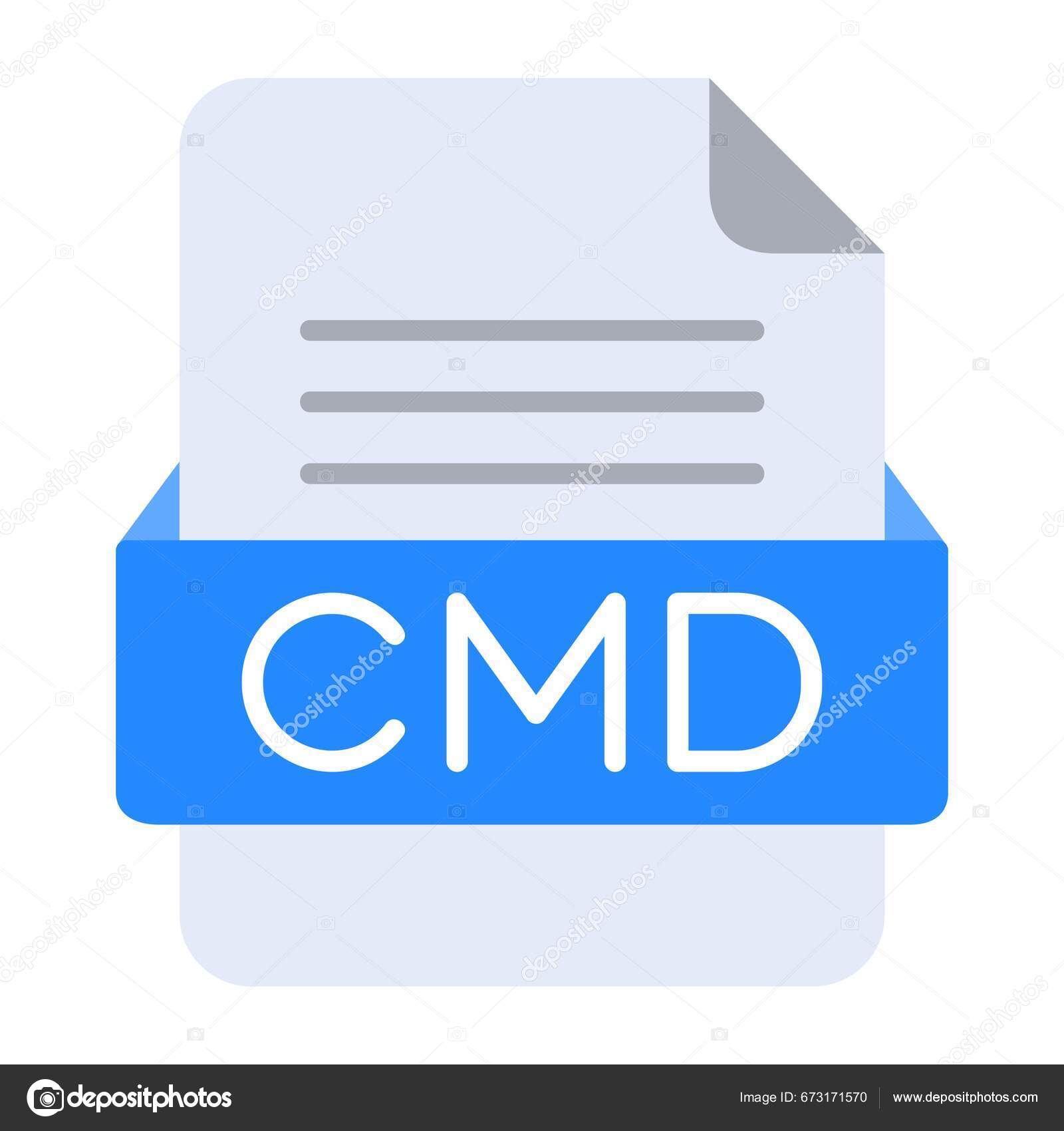 Cmd File Formatflat Icon Stock Vector By ©robert Angle 673171570