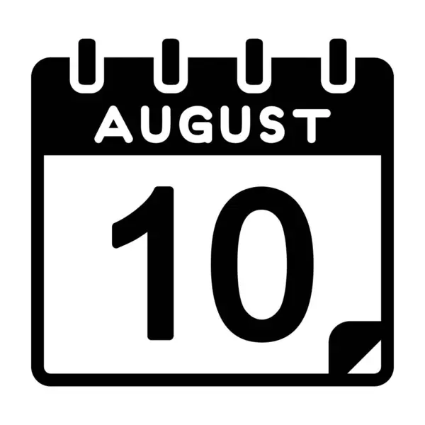 August Calendar Icon Vector Illustration Stock Vector by ©Robert-Angle ...