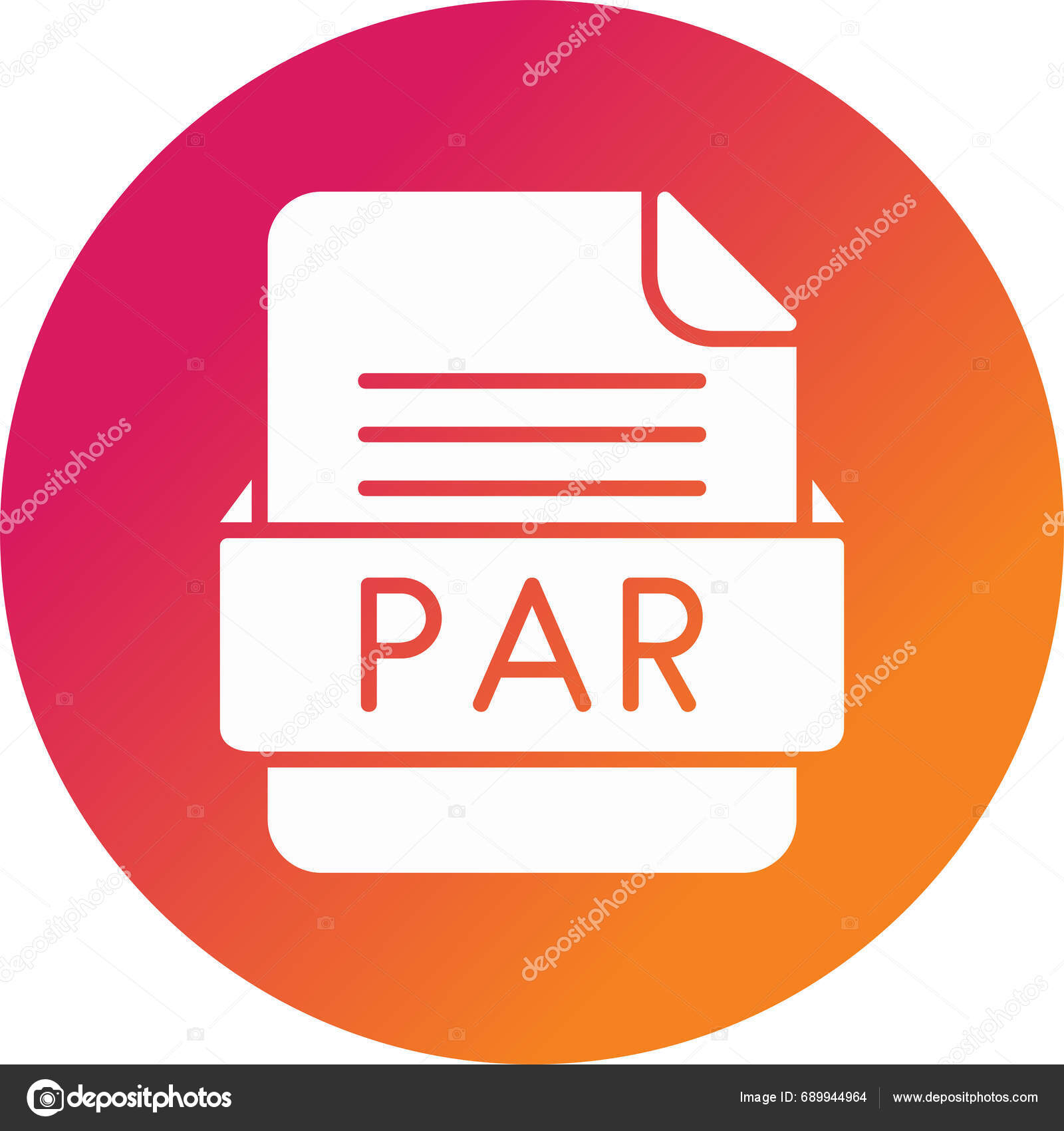 Vector Illustration File Format Par Icon Stock Vector by ©Robert-Angle ...