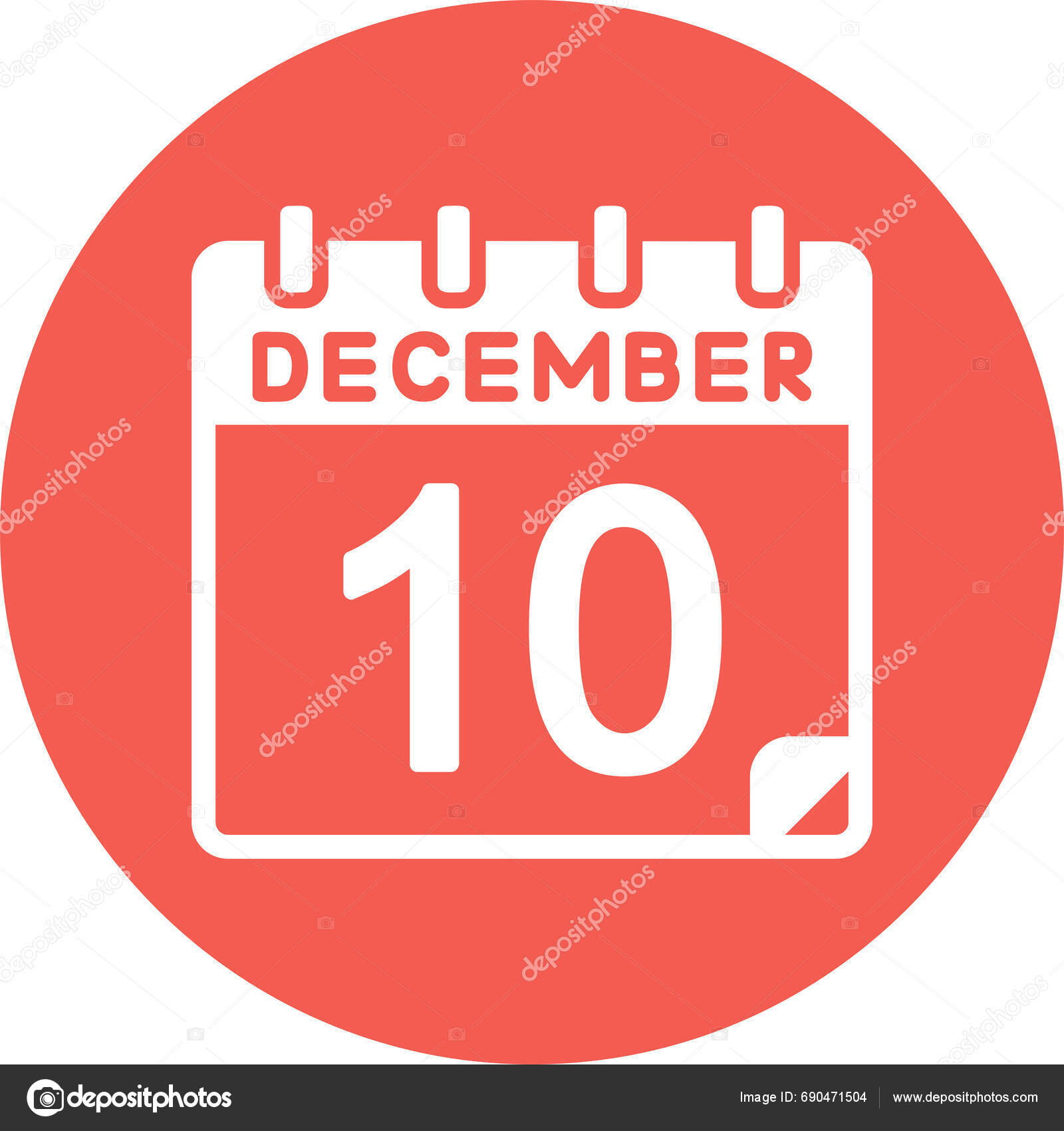 Calendar Date December Stock Vector by ©Robert-Angle 690471504