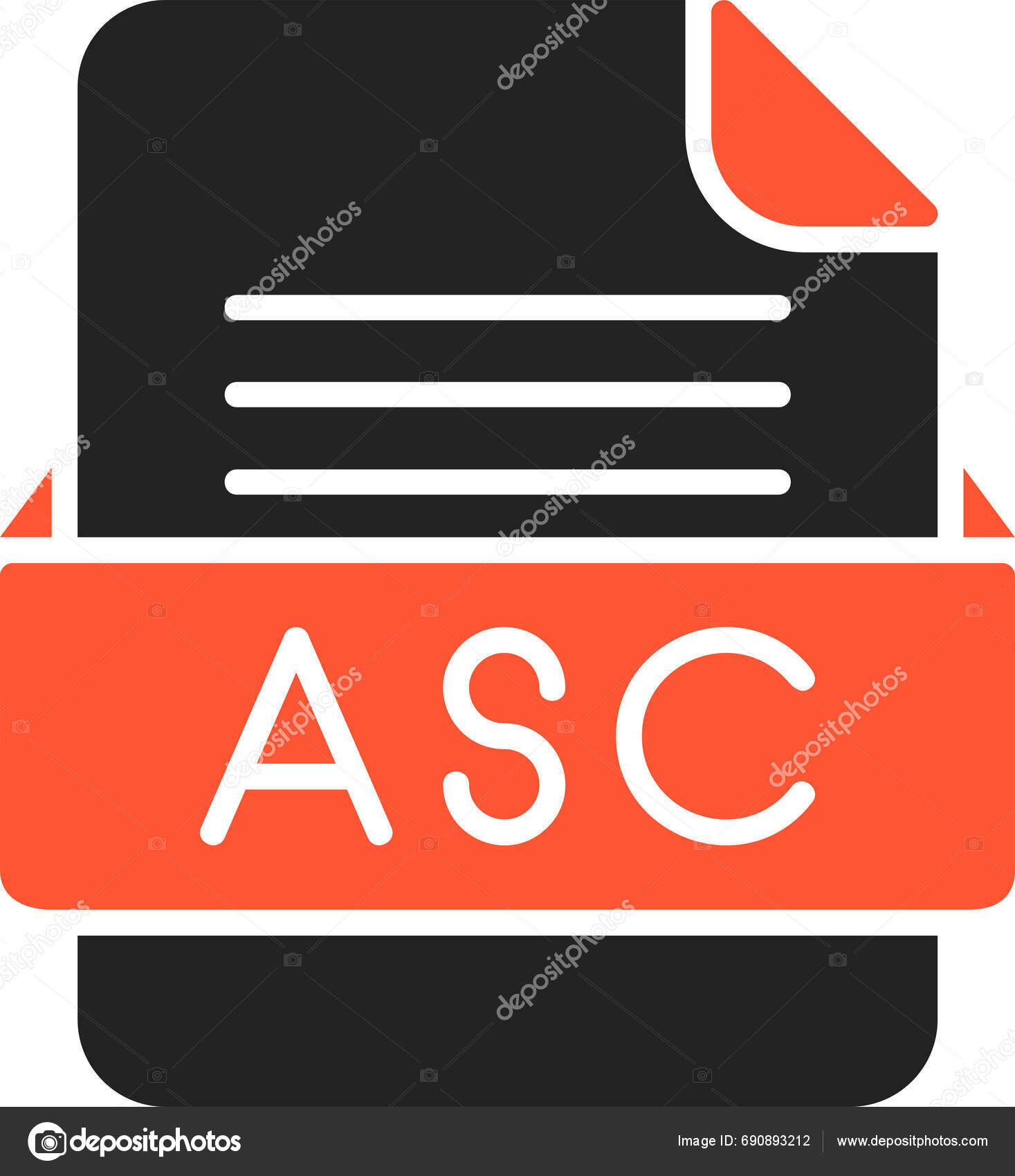 Asc File Format Vector Icon Stock Vector by ©Robert-Angle 690893212 Asc File Format Vector Icon Stock Vector by ©Robert-Angle 690893212