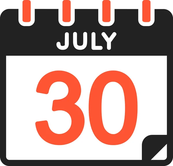 July Calendar Icon Vector Illustration Stock Vector by ©Robert-Angle ...