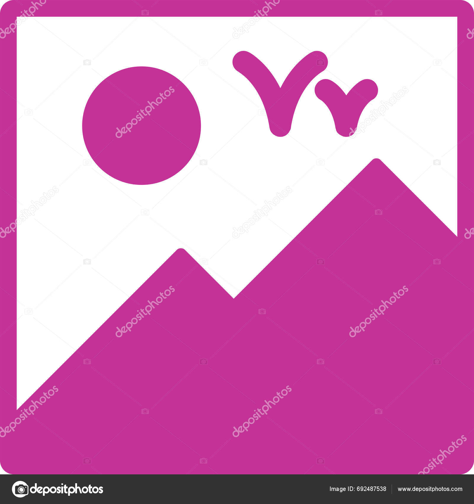 Vector Illustration Image Icon Stock Vector by ©Robert-Angle 692487538