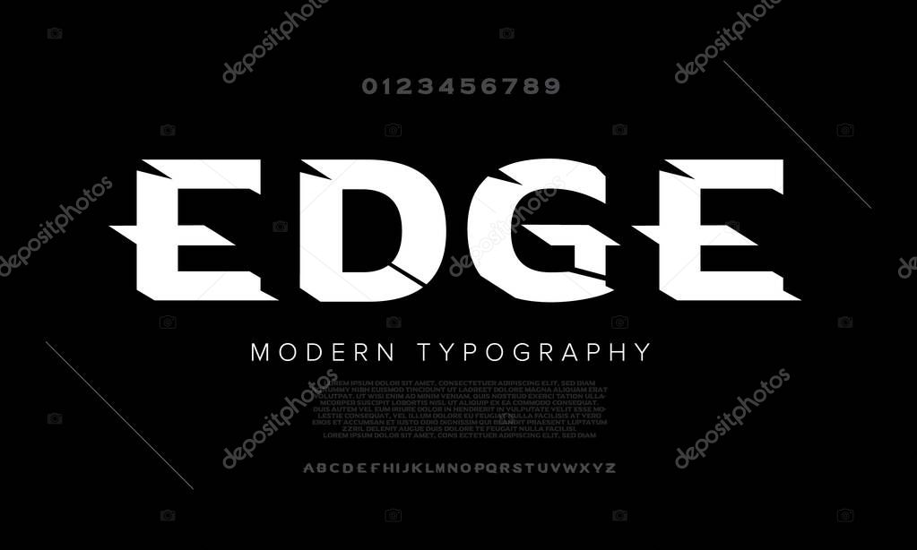 Tipografía Vector Fuente Para Tipografía Diseño Logotipo Vector de ...