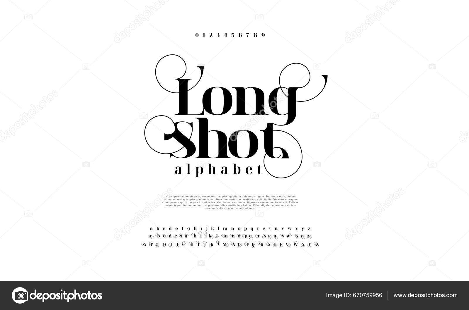 Vector Hand Drawn Font Letras Modernas Alfabeto Stock Vector by ...