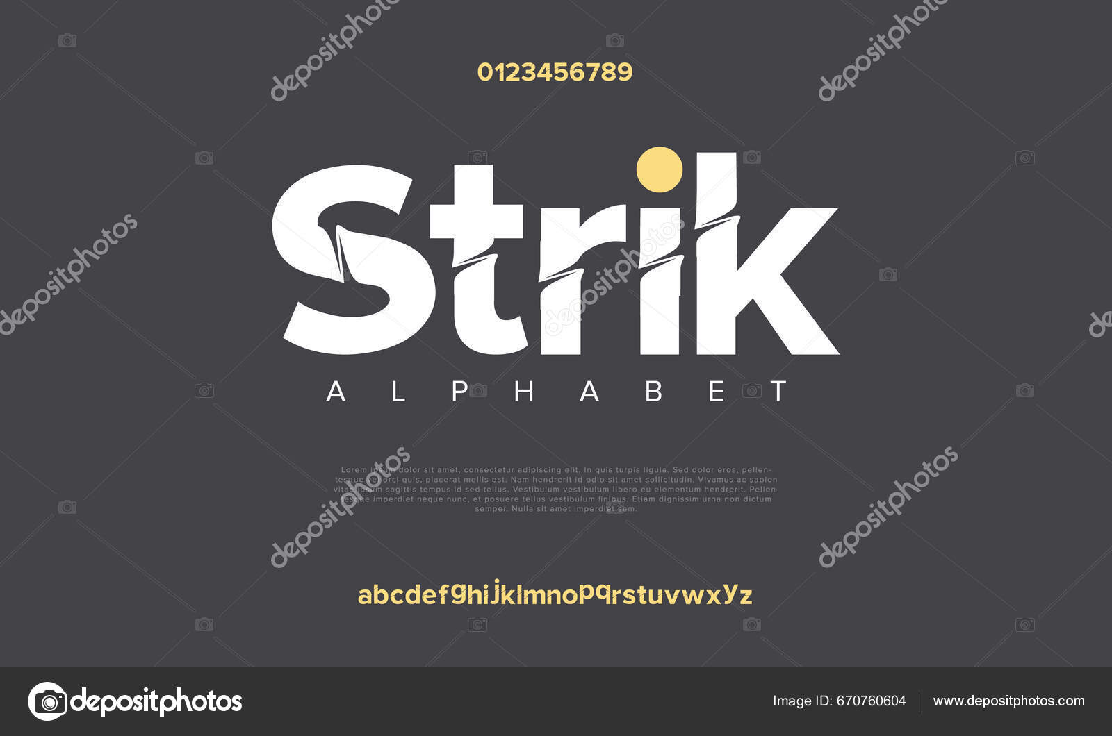Vector Stylized Modern Font Alphabet Stock Vector by ©Design4months ...