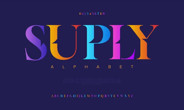 Vector Modern Stylized Font Alphabet Stock Vector by ©Design4months ...