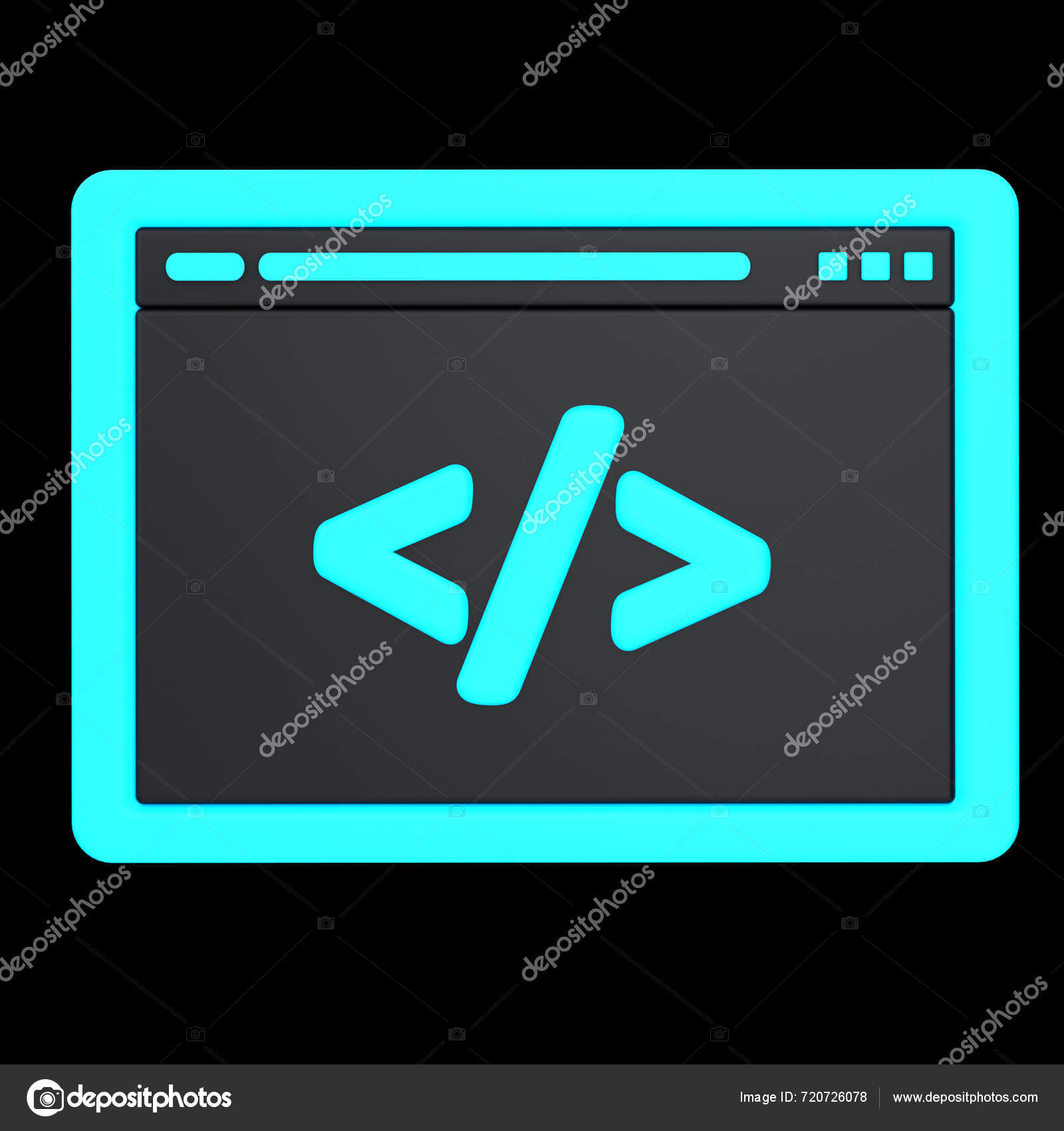 Web Icon Concept Illustration Coding — Stock Photo © sayyidcreative ...