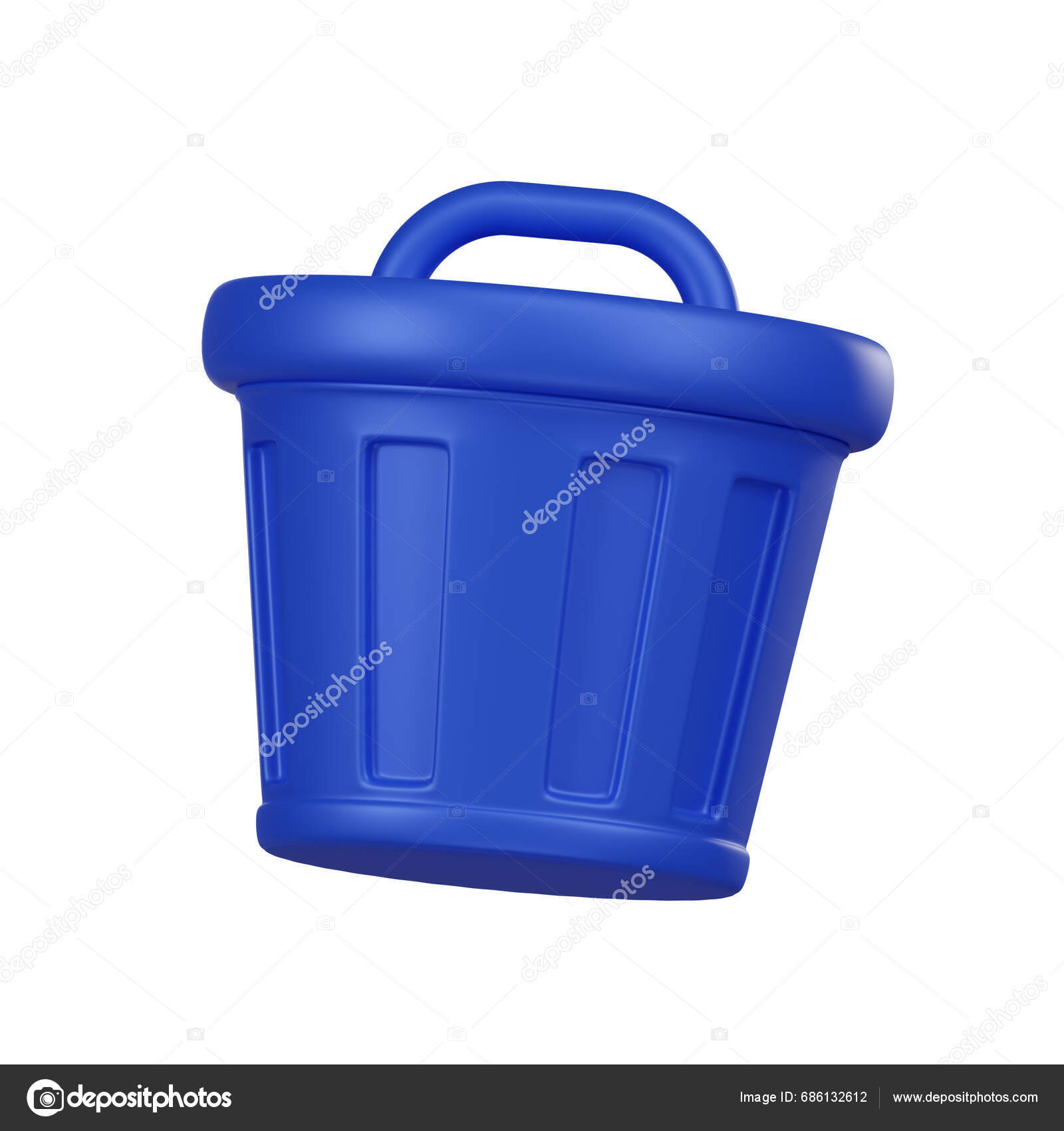 Elevate Your Projects Rendered Minimal Recycle Bin Delete Icon Add ...