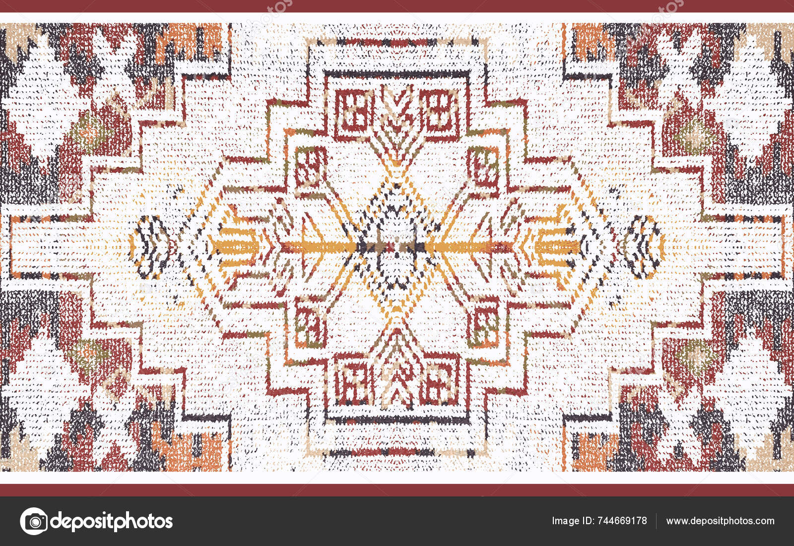 Kilim Pattern Rugs Carpets Grunge Distressed Texture — Stock Photo ...