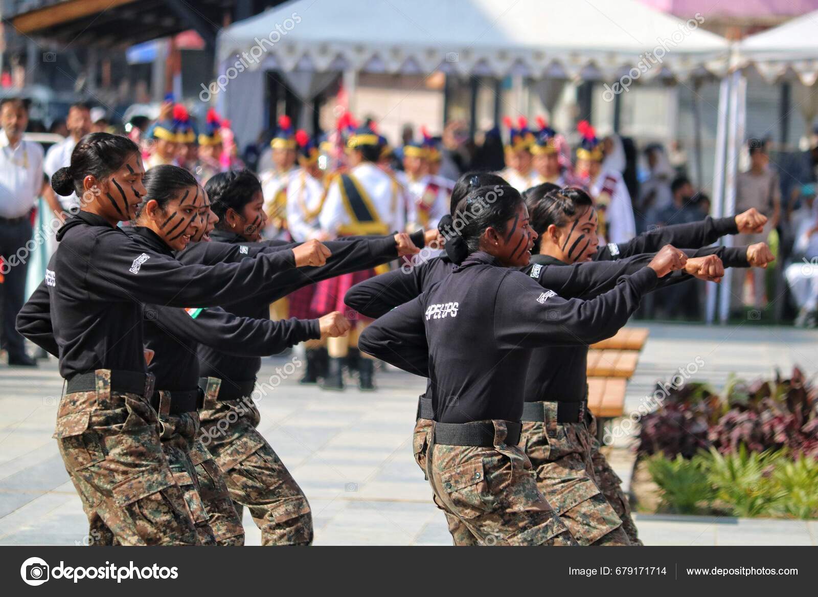 Srinagar Kashmir India October 2023 Women Commandos Indian Paramilitary ...