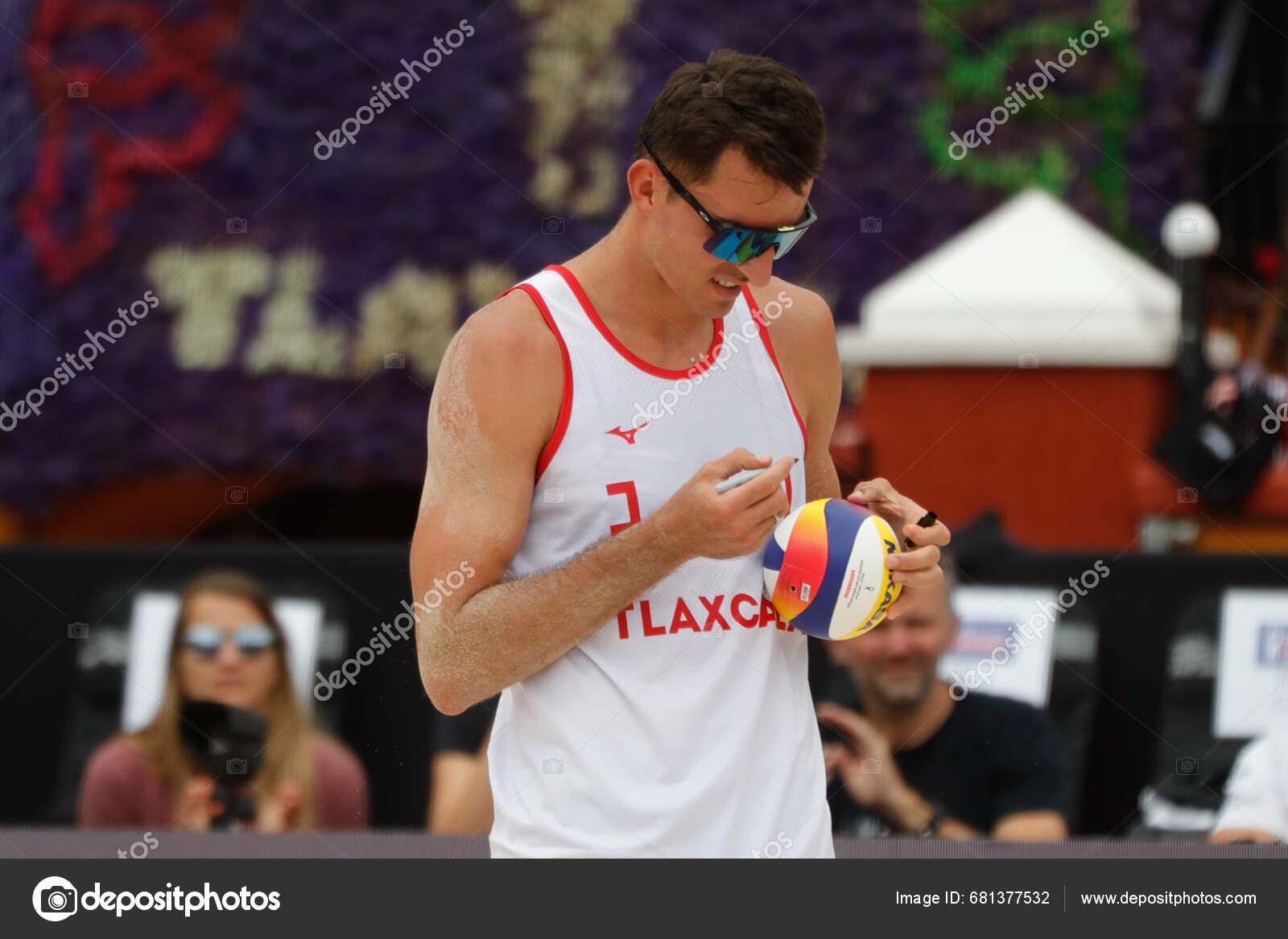 October 2023 Tlaxcala Mexico Michal Bryl Poland Sign Autograph Ball ...