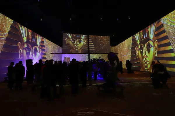 December 2023 Mexico City Mexico People Take Tour Exhibition 'Beyond ...