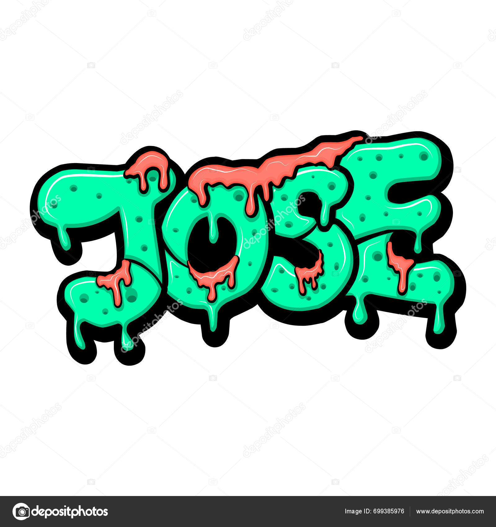 Nomes Grafite Com Desenho Desenhado Mão Vetor de ©Boywilliam 699385976