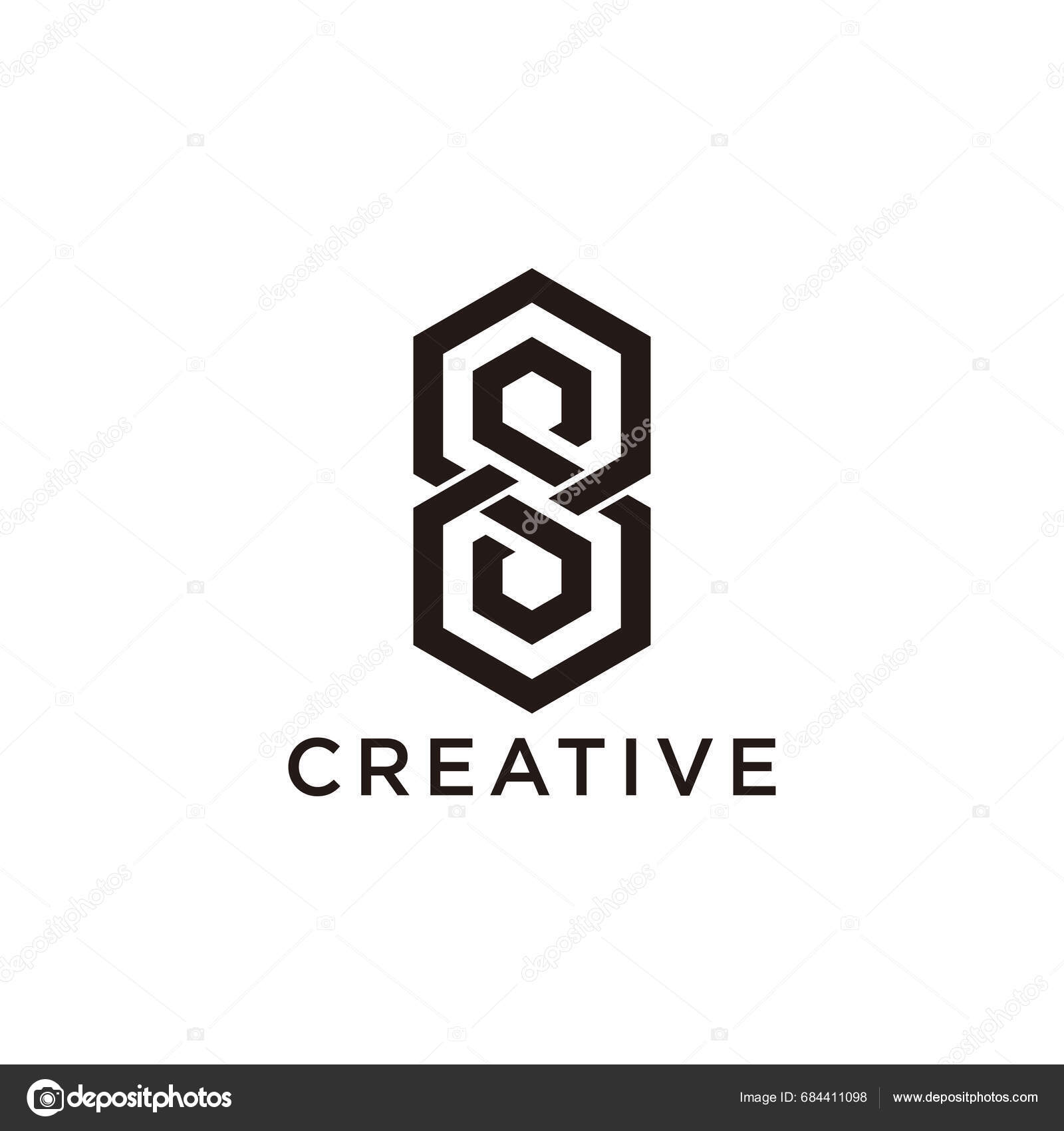 Letter Modern Initial Creative Monogram Typography Logo Stock Vector by ...