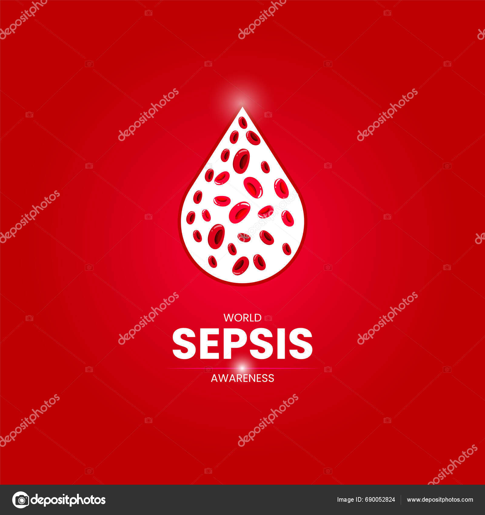 World Sepsis Day Happy Sepsis Day Creative Concept Blood Cancer Stock ...