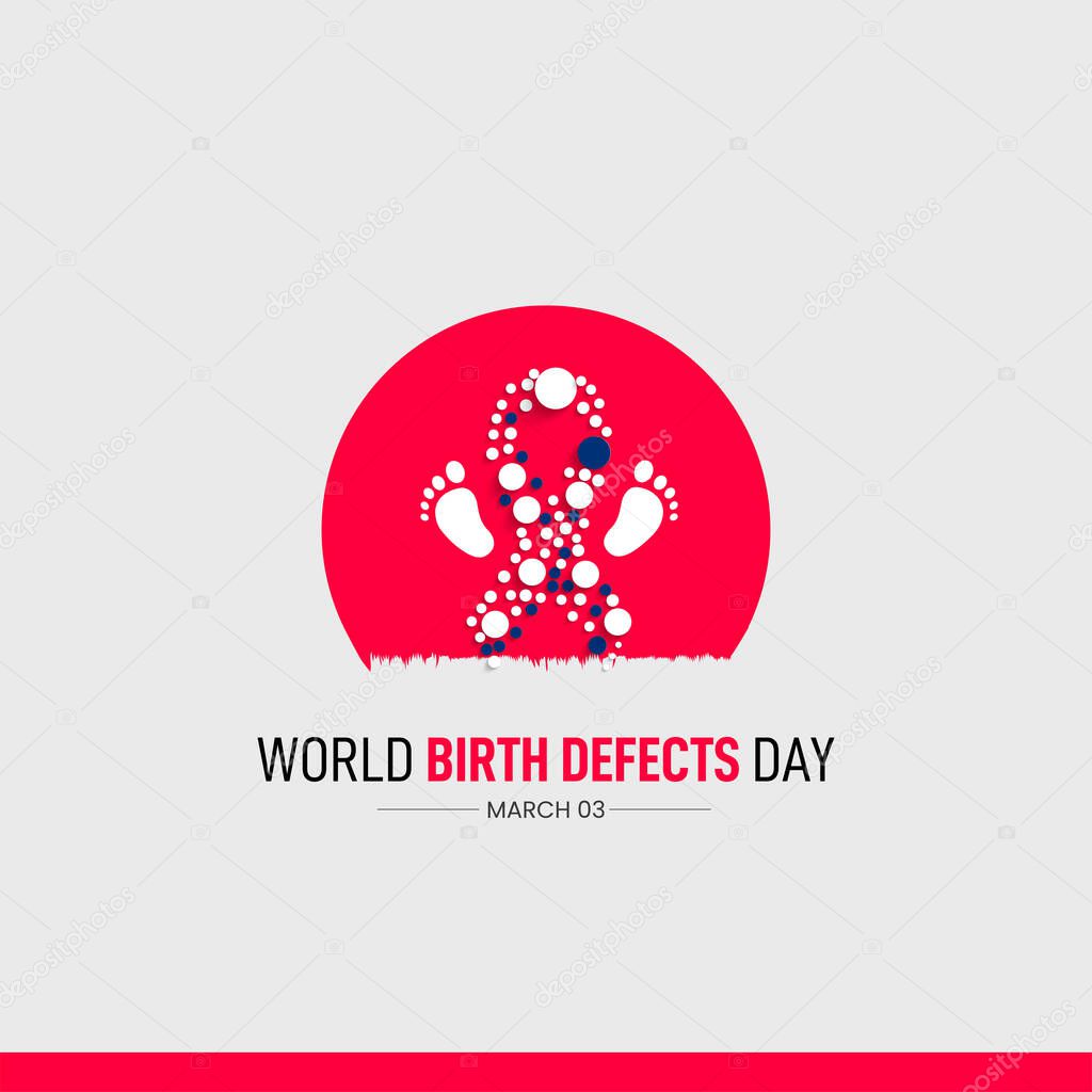 Día Mundial de los Defectos de Nacimiento. Concepto creativo de ...