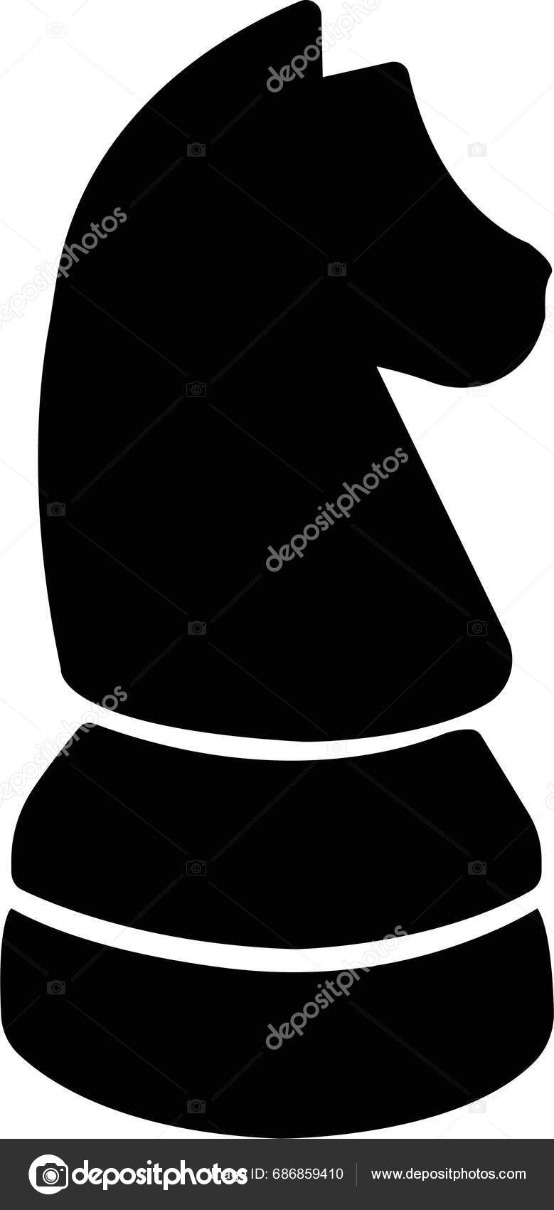 Knight Chess Piece Icon Chess Flat Style Chess Board Game Stock Vector by ©m.fareed15ugcl@gmail ...