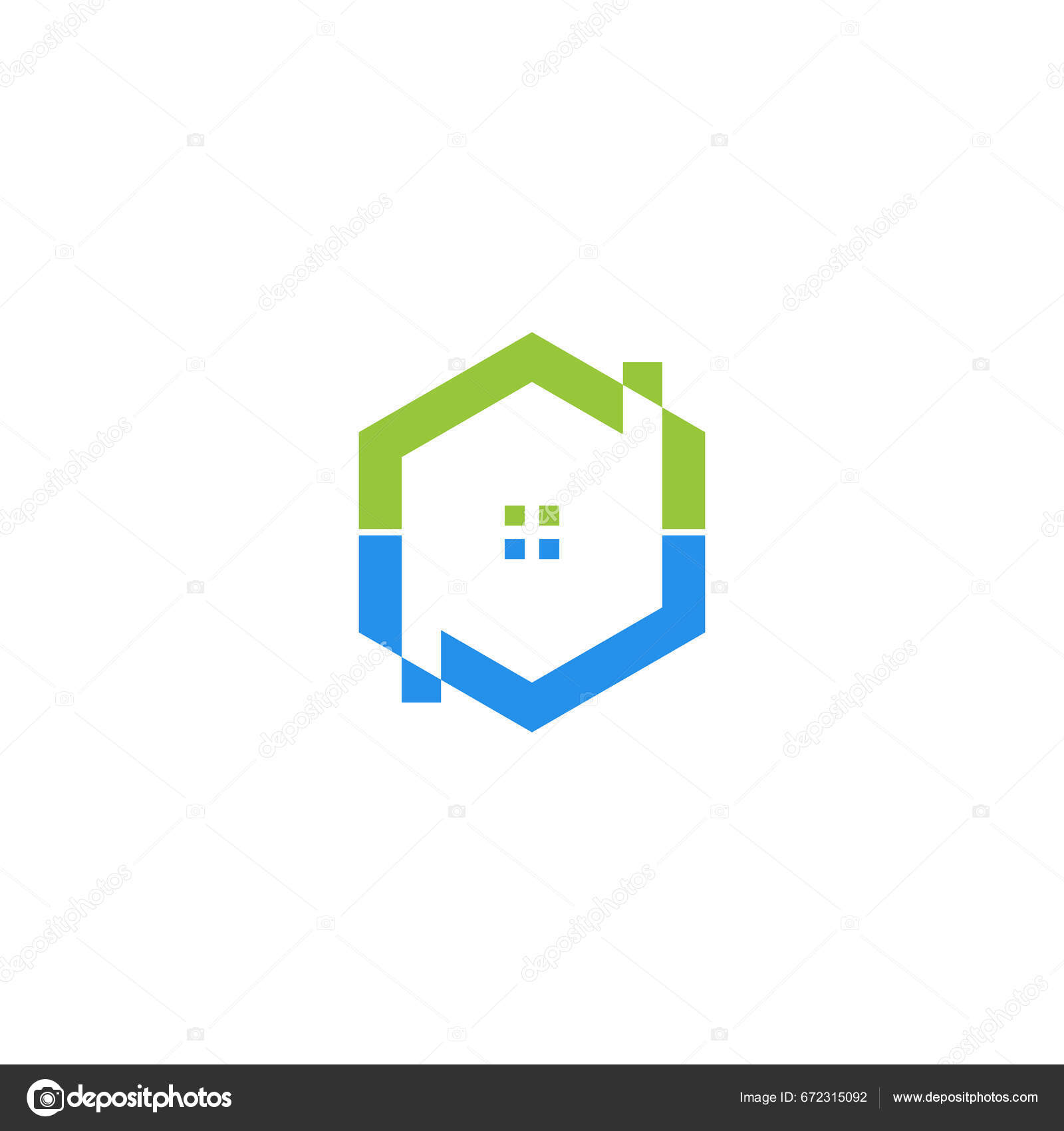 Logotipo Del Hogar Moderno Con Forma Geomérica Moderno Corporativo ...