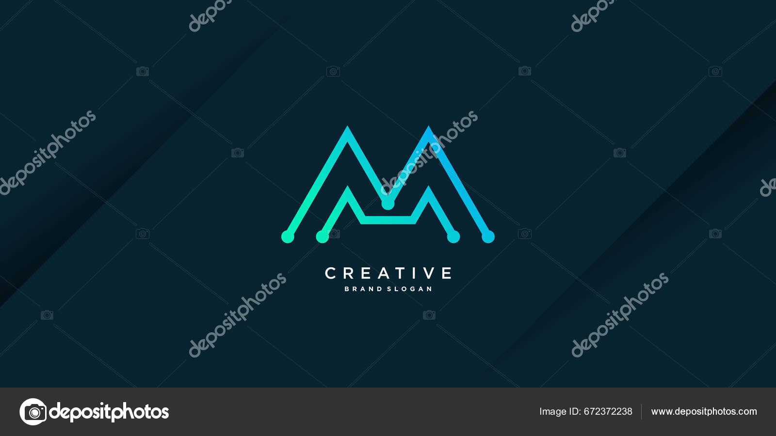 Letra Logo Con Moderno Estilo Abstracto Vector Parte Vector de stock ...