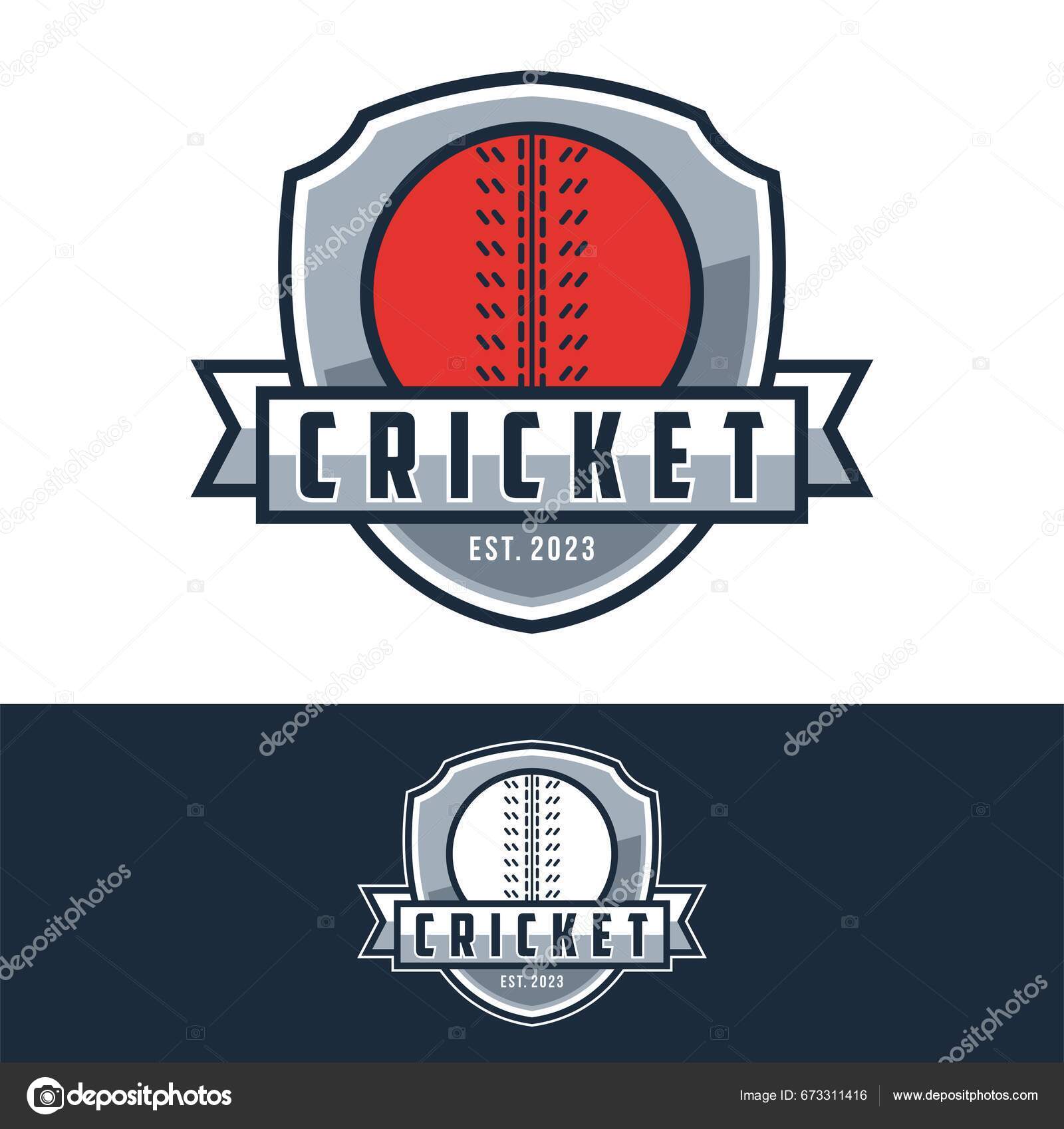 Logo Cricket Sport Team Cricket Logo Vector Illustration Competition ...
