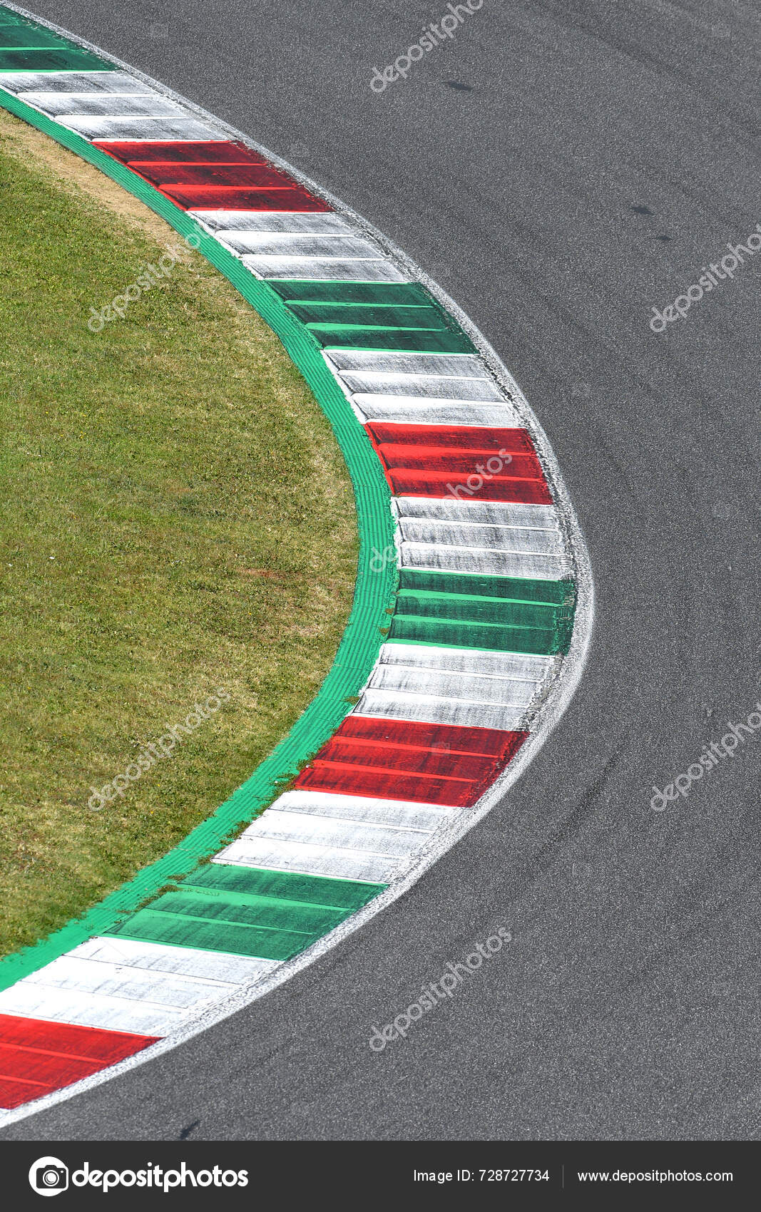 Colored Curb Racing Track — Stock Photo © Dan74 #728727734