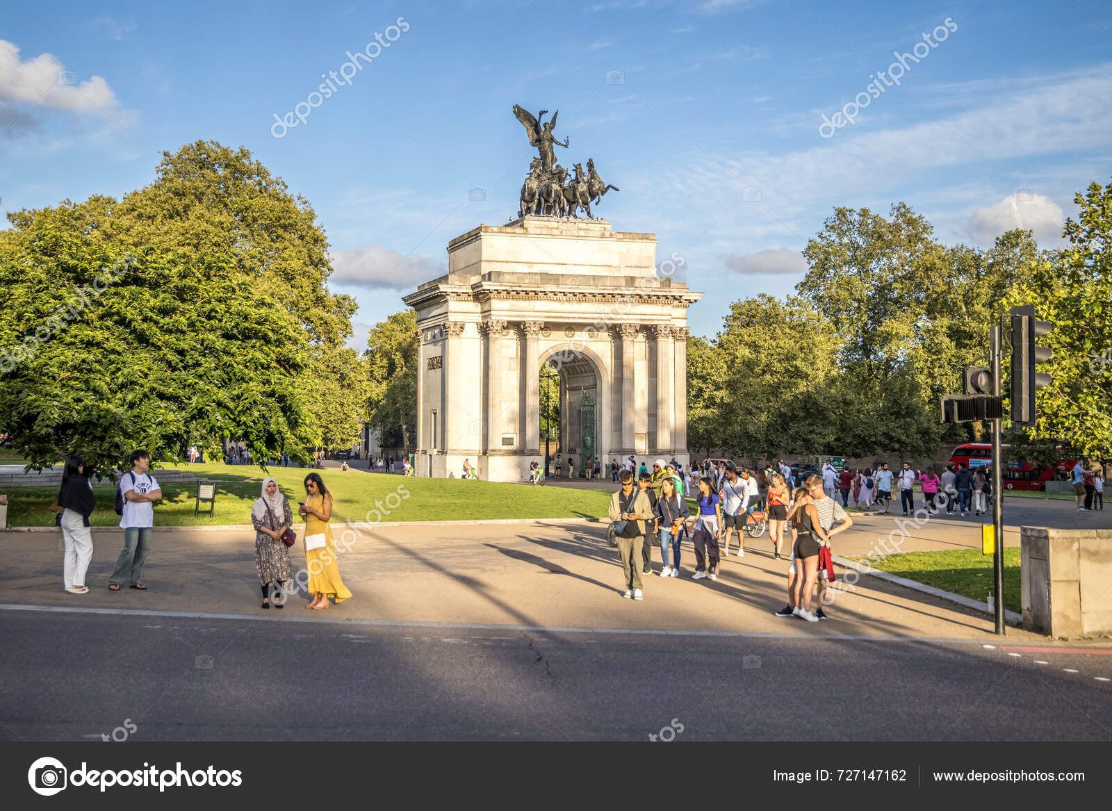 London August 2023 Wellington Arch London's Knightsbridge Area Which ...