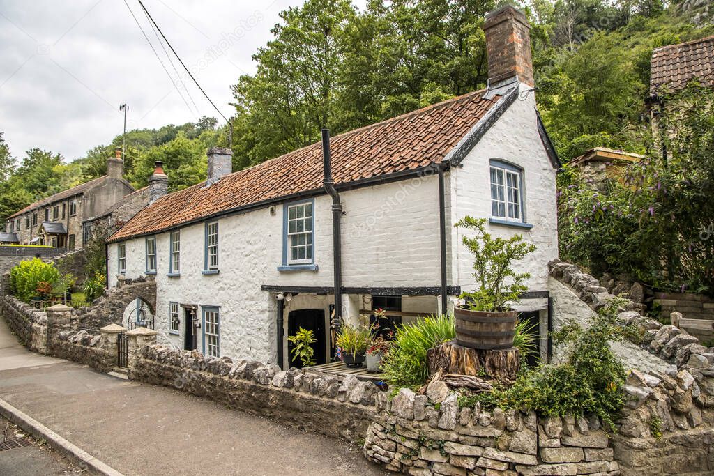 Cheddar, Reino Unido Agosto 4, 2023: Cheddar casa de campo más antigua ...