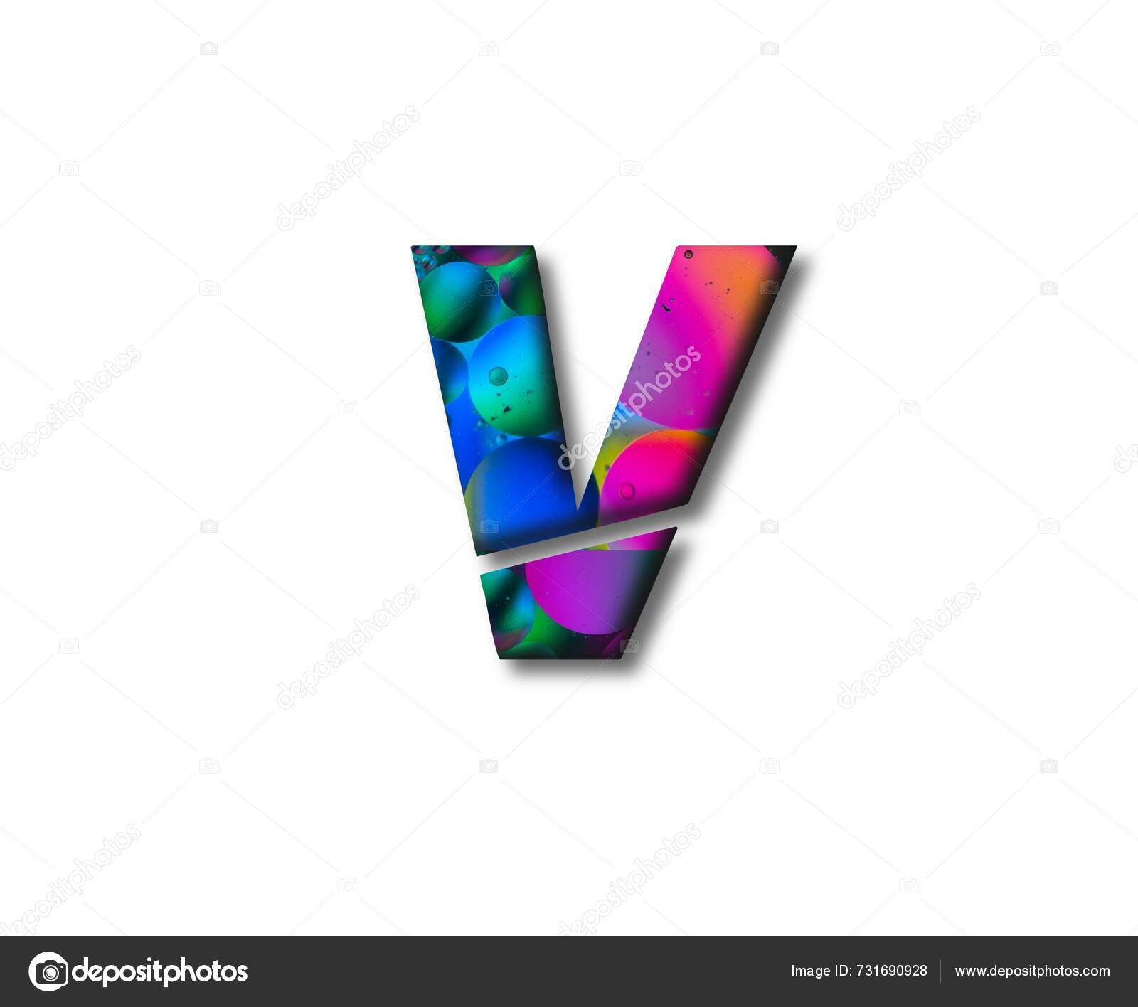 Alphabet Letter Abstract Colorful Font Design — Stock Photo ...