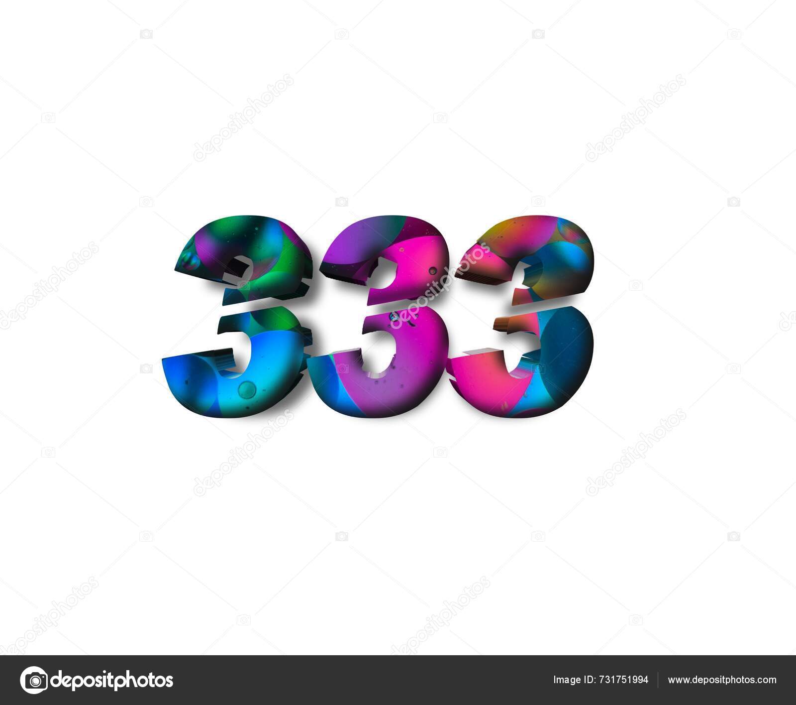 Number Design Colorful Bubble Elements Numbers White Background — Stock ...