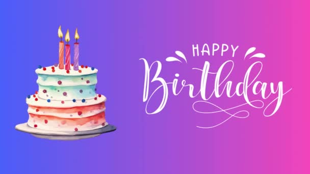 Happy Birthday Background Happy Birthday Colorful Animation Birthday ...