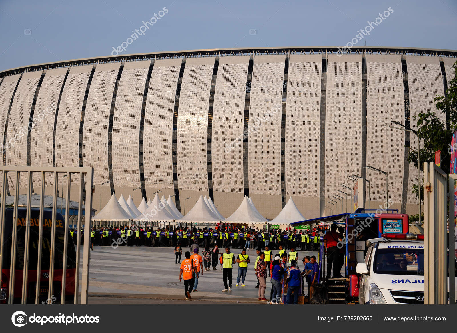 Ancol North Jakarta August 2024 Exterior View Football Stadium Coaches ...