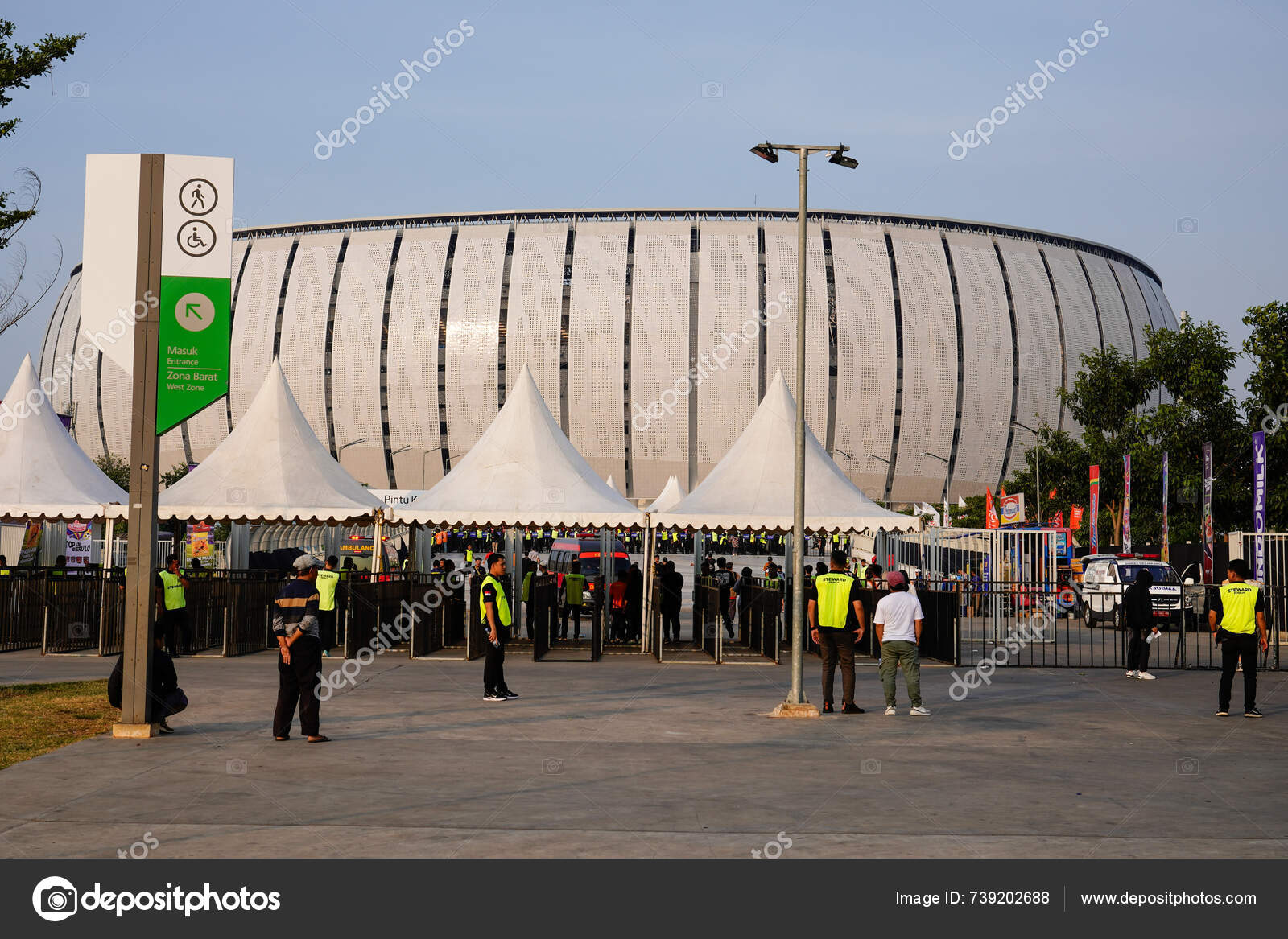 Ancol North Jakarta August 2024 Exterior View Football Stadium Coaches ...