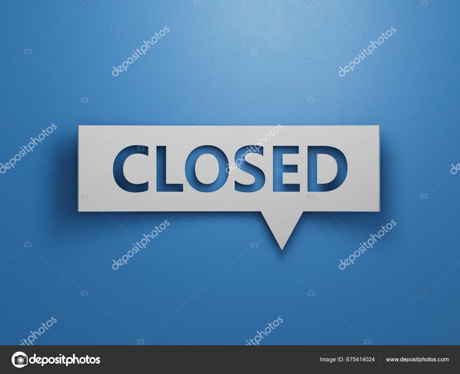 Closed Text Blue Background — Stock Photo © urbanstar1982@gmail.com ...