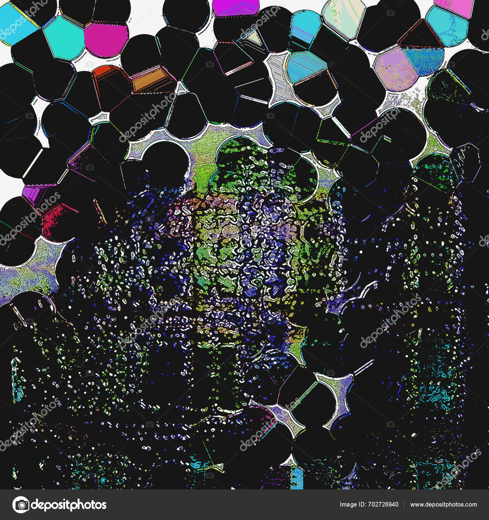 Abstract Digital Fractal Background Horizontal Image Aspect Ratio ...