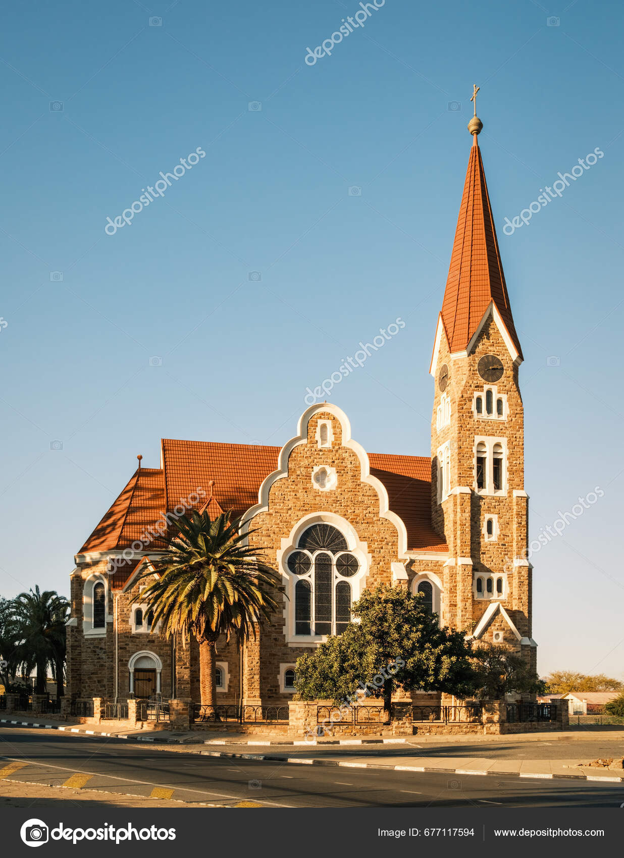 Christ Church Christuskirche Best Recognized Landmark Windhoek Namibia ...