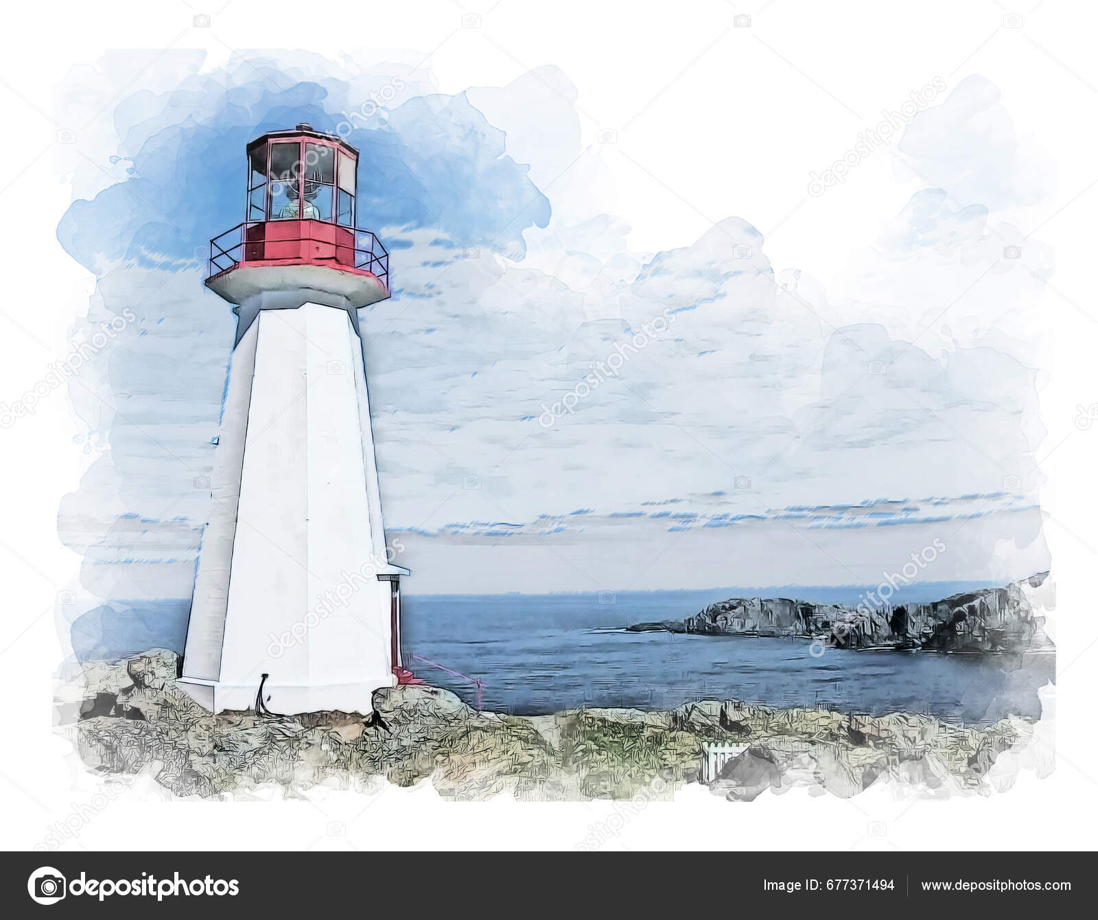 Cape Bauld Newfoundland Lighthouse Historic Maritime Landmark Located ...