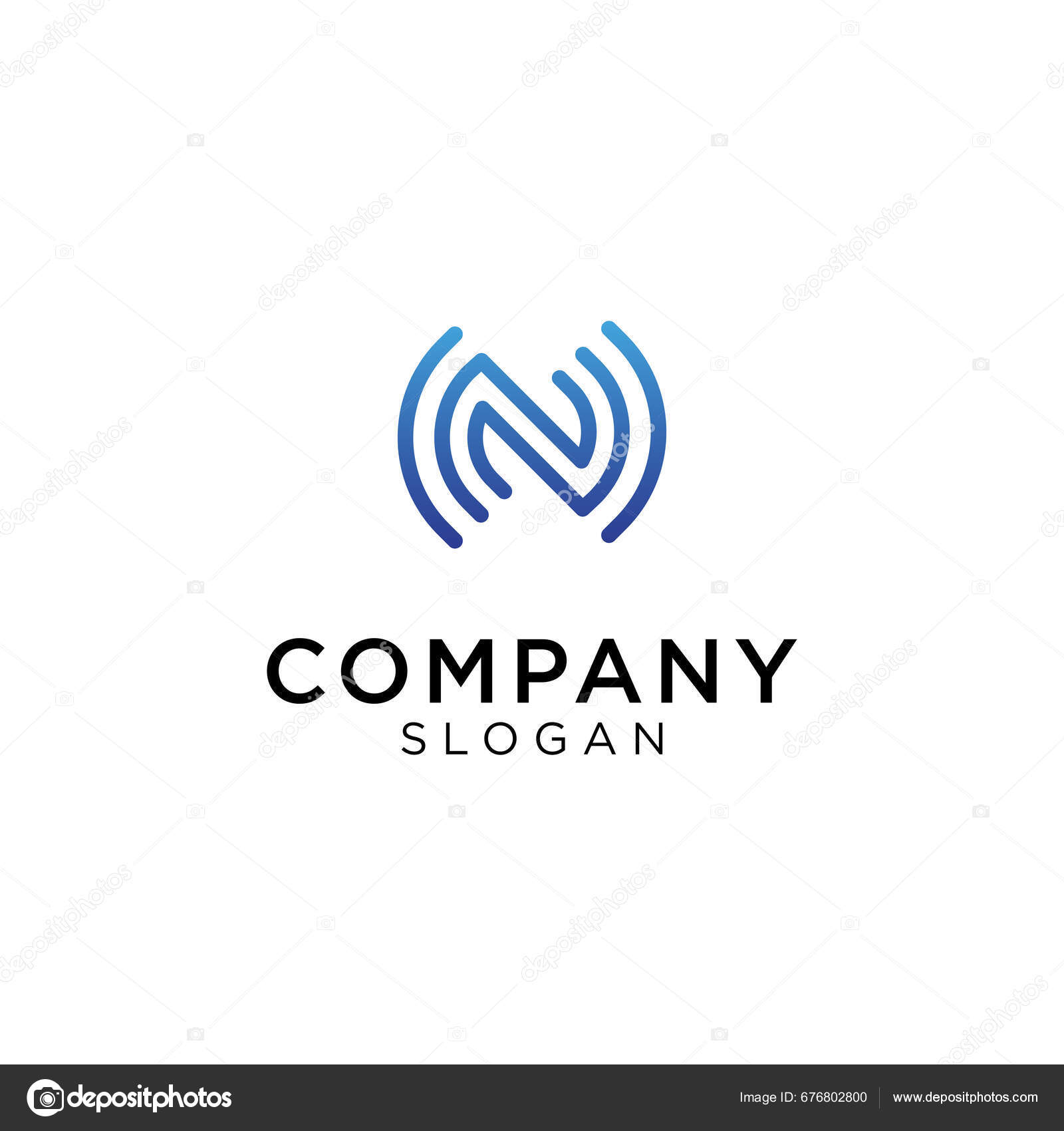 Letter Logo Combined Signal Symbol Editable Easy Custom Stock Vector by ...