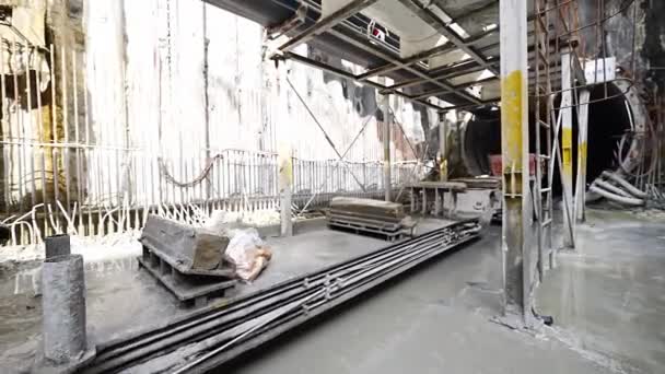 Multi Service Vehicle Msv Subway Mine Tunnel Construction — Stock Video ...