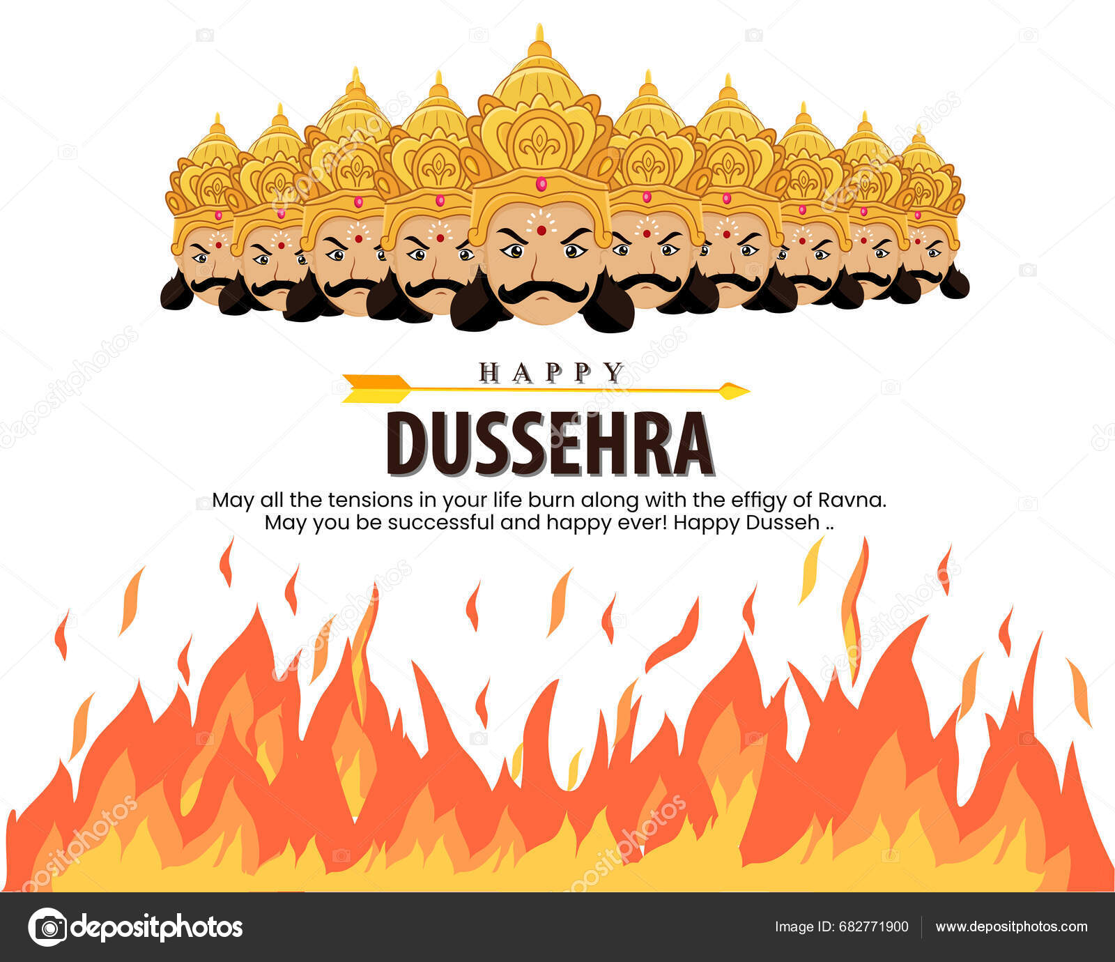 Lord Ram Bow Arrow Killing Ravan Dussehra Happy Vijayadashami Navratri ...