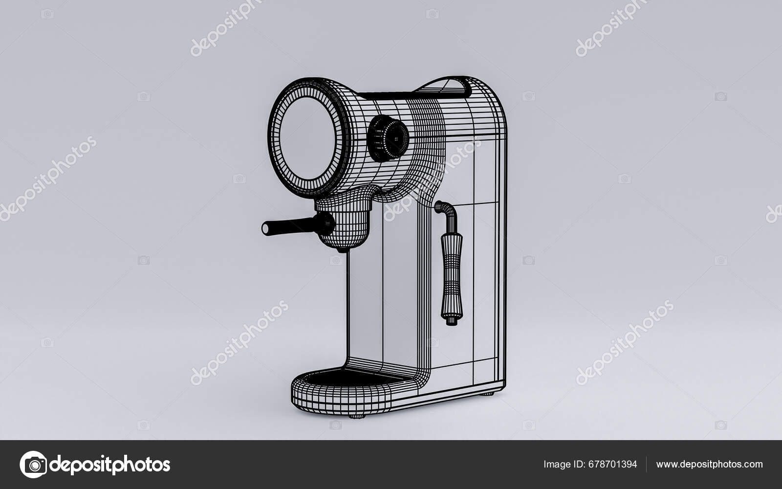 Automatic Coffee Machine Product Design Concept Premium Photo Render ...
