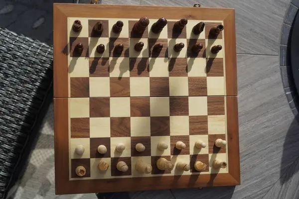 Chess Board Playing Outdoors Chess Board Various Locations Chess Board ...