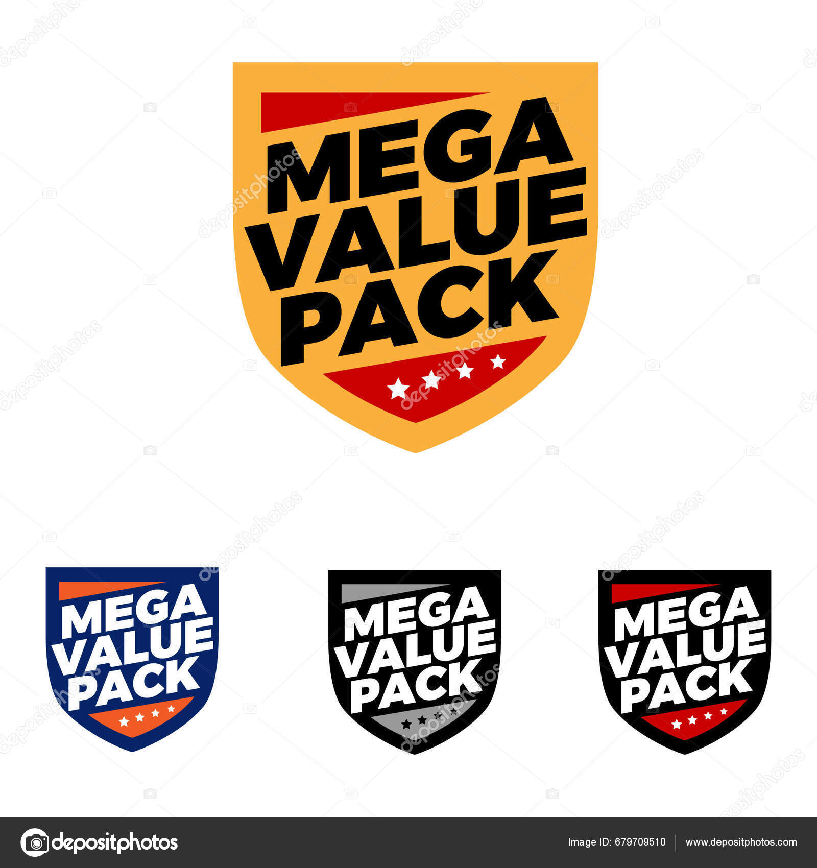 Mega Value Pack Badge Icon Logo Symbol Sign Pictogram Emblem Stock Vector by ©JUPU1 679709510