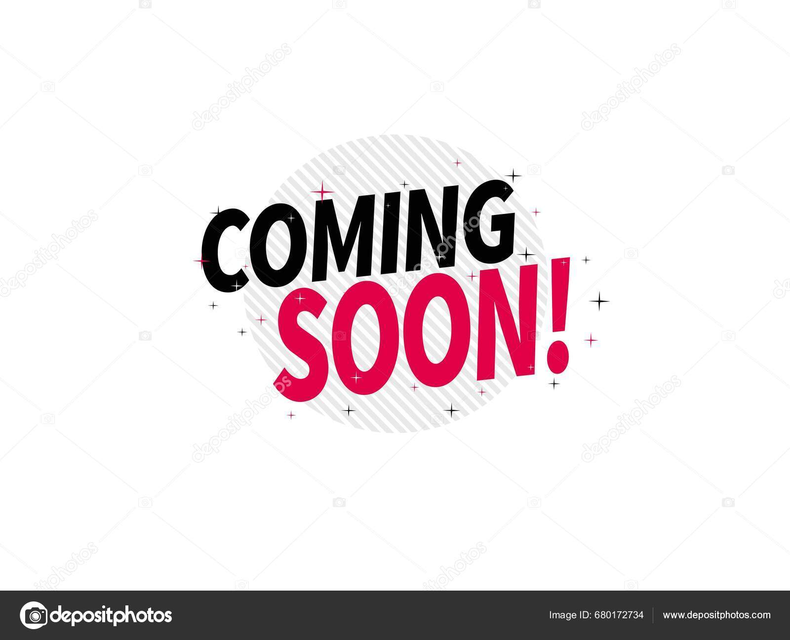 Coming Soon Lettering Design Vector Png Stock Vector by ©Santo 680172734