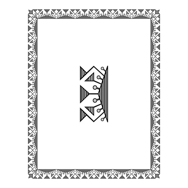 Vintage Traditional Realistic Black Color Frames Set White Background ...