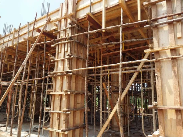 Formwork Cast Concrete Boards Supported Dolken Pairs Sloofs Beams ...