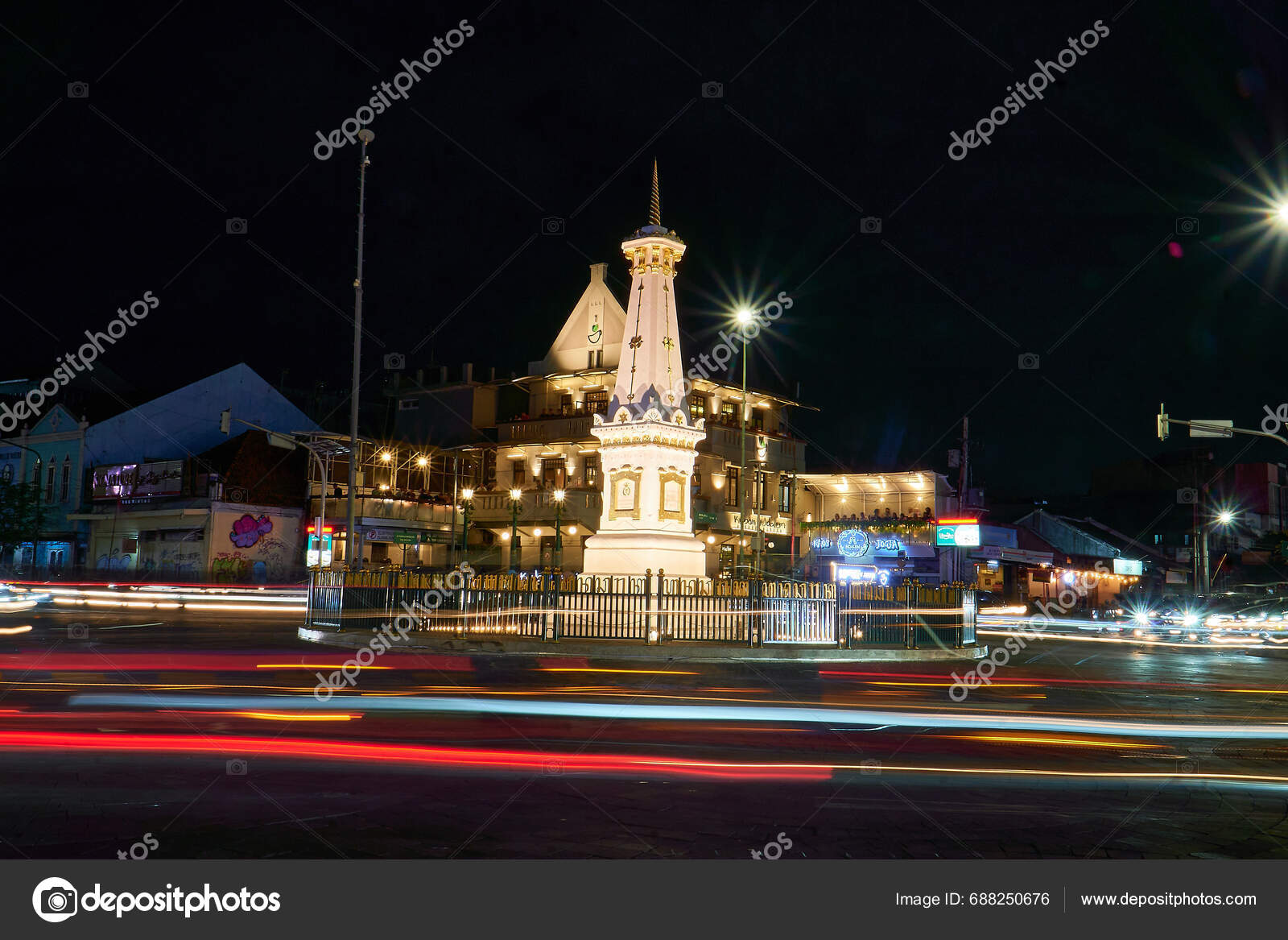 Yogyakarta Indonesia November 2023 Iconic Landmark Tugu Jogja ...