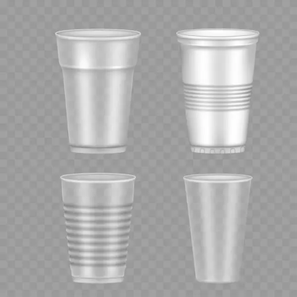 Plastic cup mockup Vector Images | Depositphotos