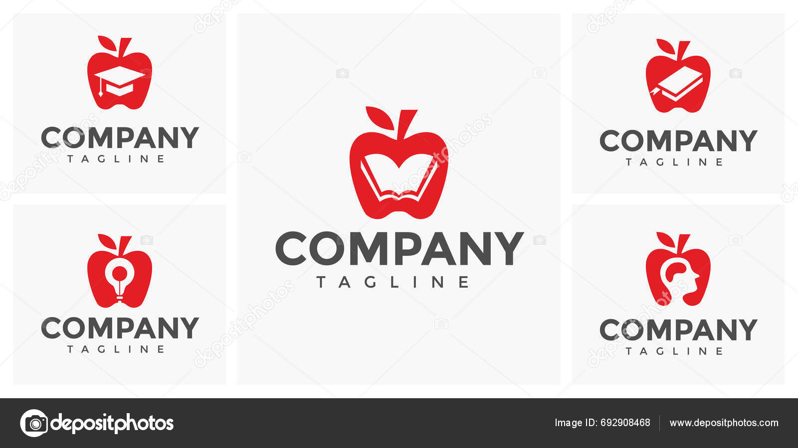 Apple Education Logo Design Vector Template Stock Vector by ©ilhamfatho ...